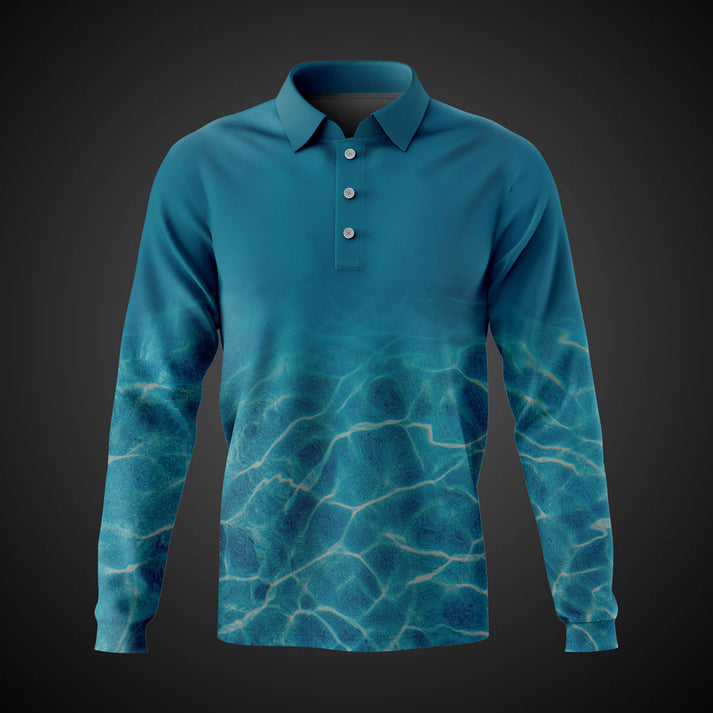 Reflections Dark Teal Fishing Shirt – Spida Custom Apparel