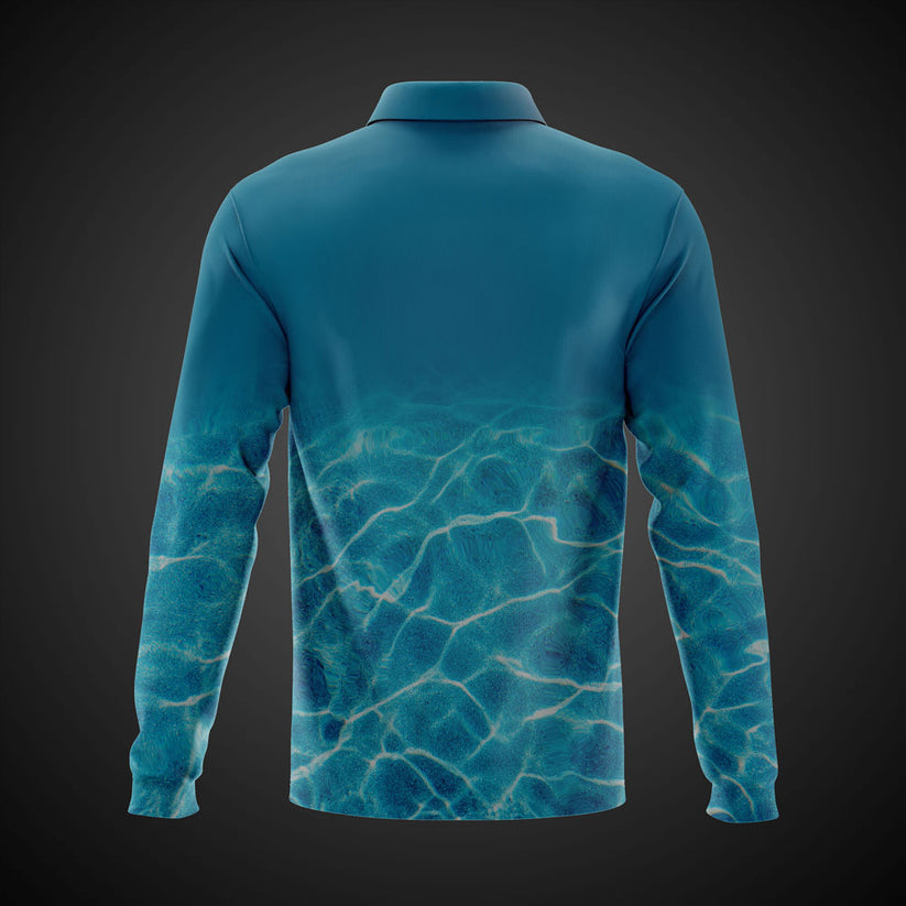 Reflections Dark Teal Fishing Shirt – Spida Custom Apparel